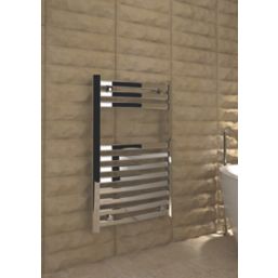 Kudox 800mm x 500mm 1039BTU Chrome Curved Designer Towel Radiator ...