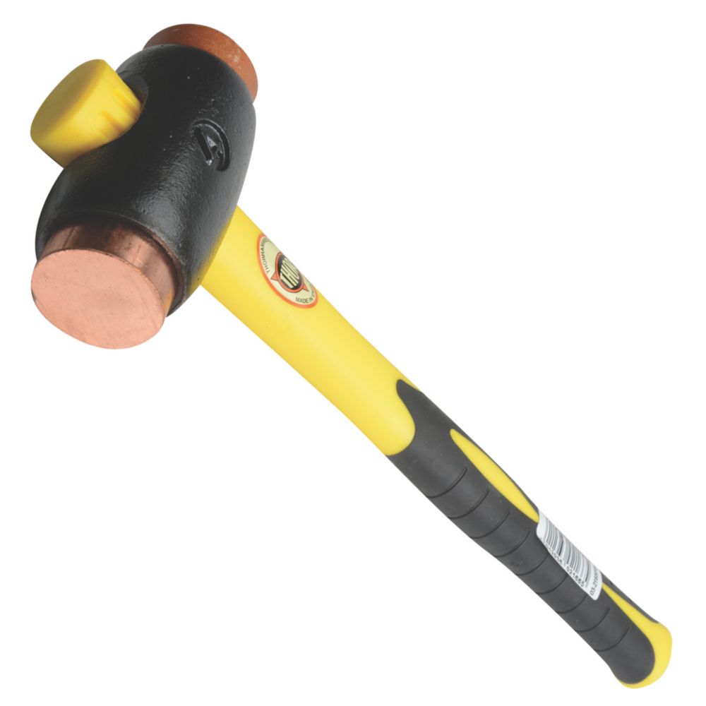 Thor Size 4 Copper/Hide Hammer 5 1/2lb (2.5kg) - Screwfix