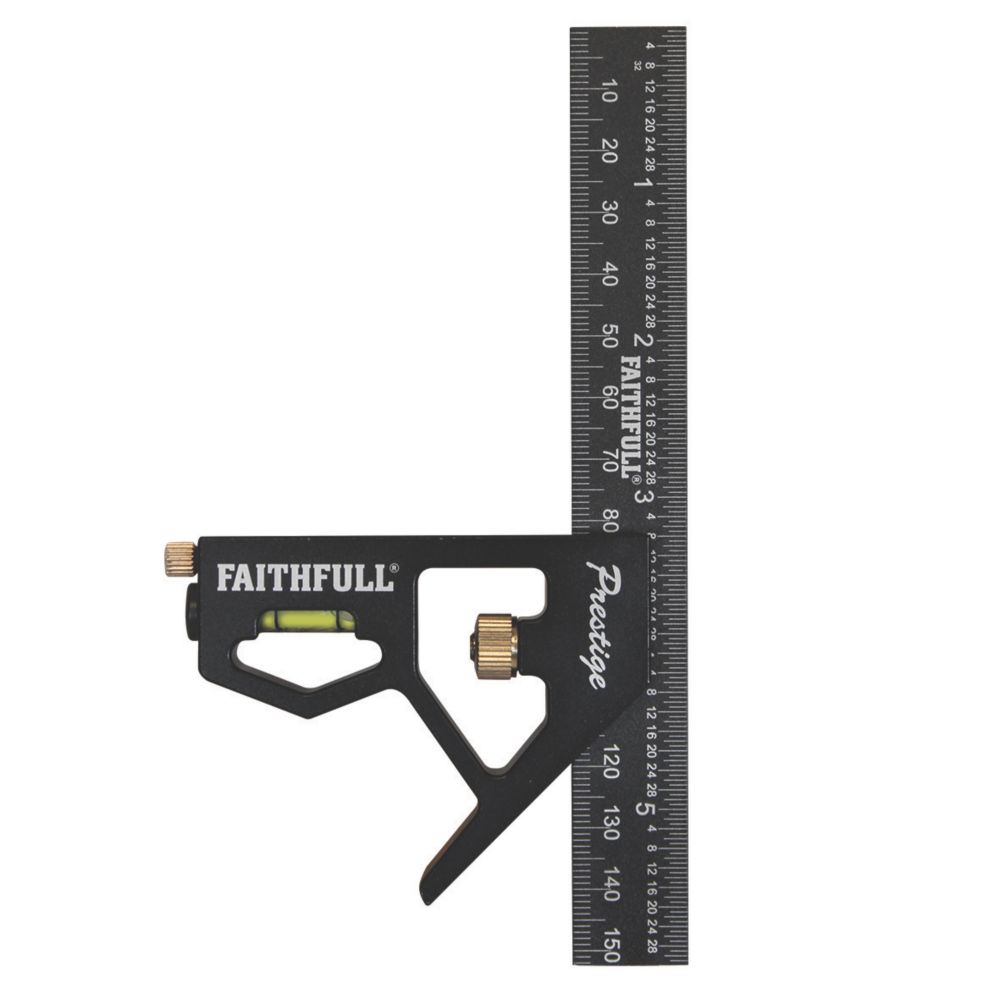 Faithfull Combination Square 6" (150mm) - Screwfix