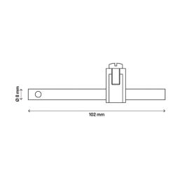 Flomasta Cistern Lever Arm 102mm - Screwfix