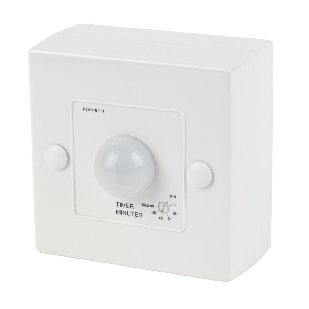 Manrose 1362 Passive Infrared Bathroom Fan Control with Timer - Screwfix