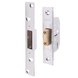 ERA 5 Lever Chrome Mortice Deadlock 64mm Case - 44mm Backset - Screwfix