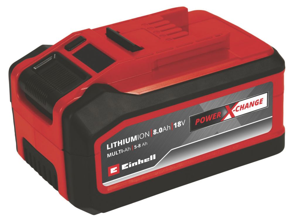 Einhell 18V Multi-Ah PXC Plus 18V 5-8.0Ah Li-Ion Power X-Change Battery ...