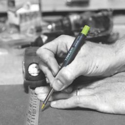 TRACER 200mm Deep Hole Construction Pencil & Replacement Leads 2B 2 ...