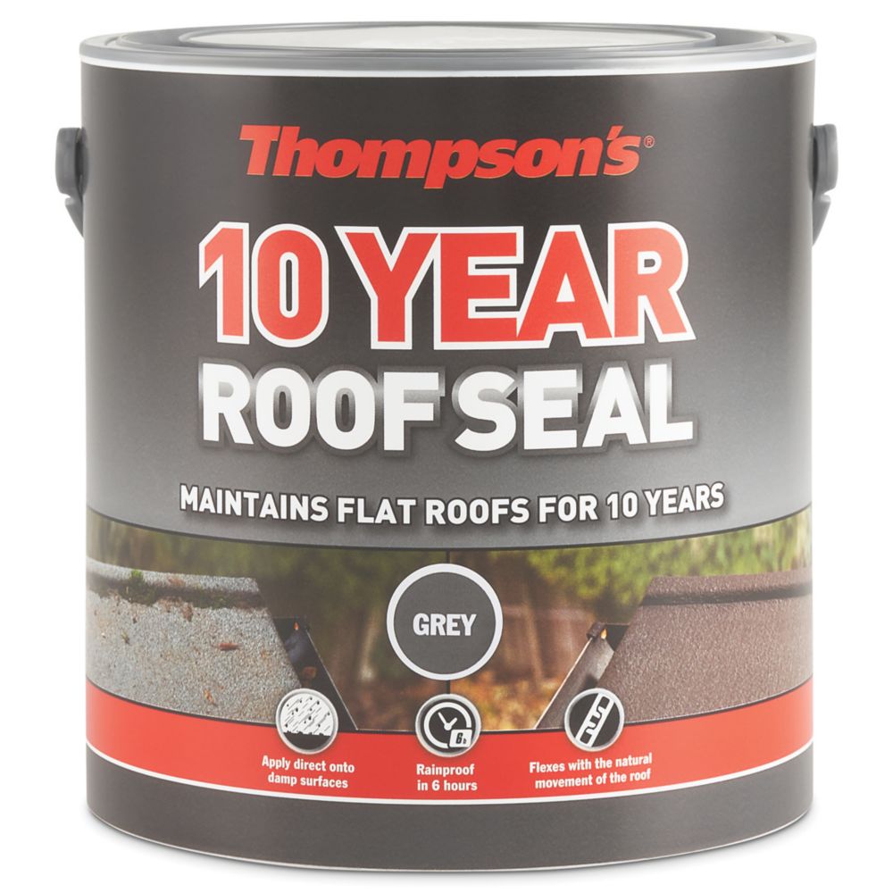 Thompsons 10 Year Roof Seal Grey 2.5Ltr - Screwfix