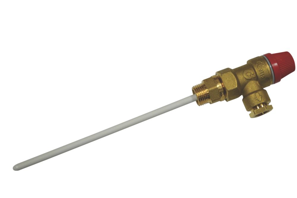Zip Pressure & Temperature Relief Valve 1-7bar 297mm x 48mm - Screwfix