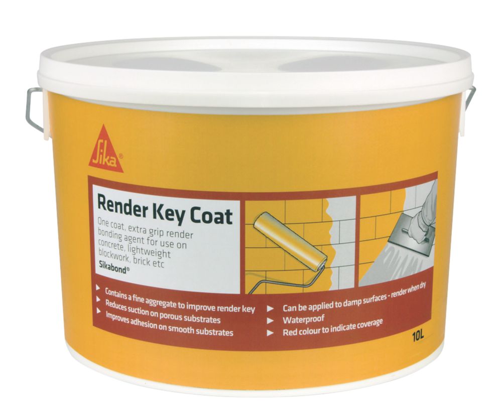 Sika Rendagrip External Render Bonding Agent Red 10Ltr | Waterproof ...