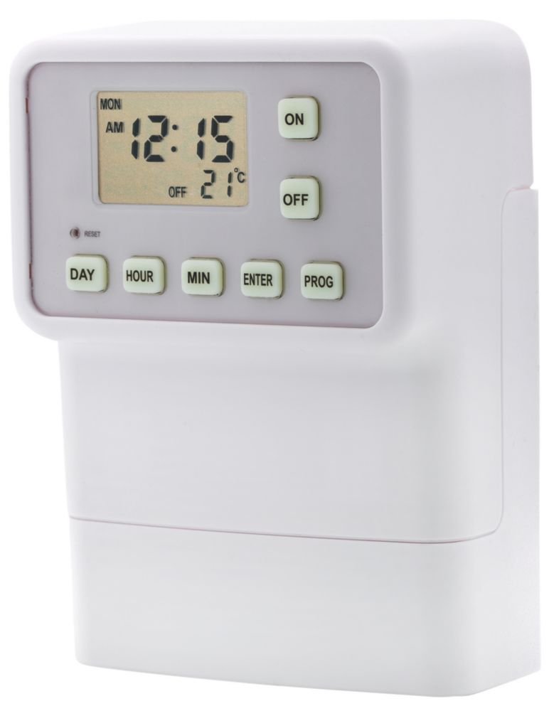 Essentials Digital Wireless Light Switch Timer - Screwfix