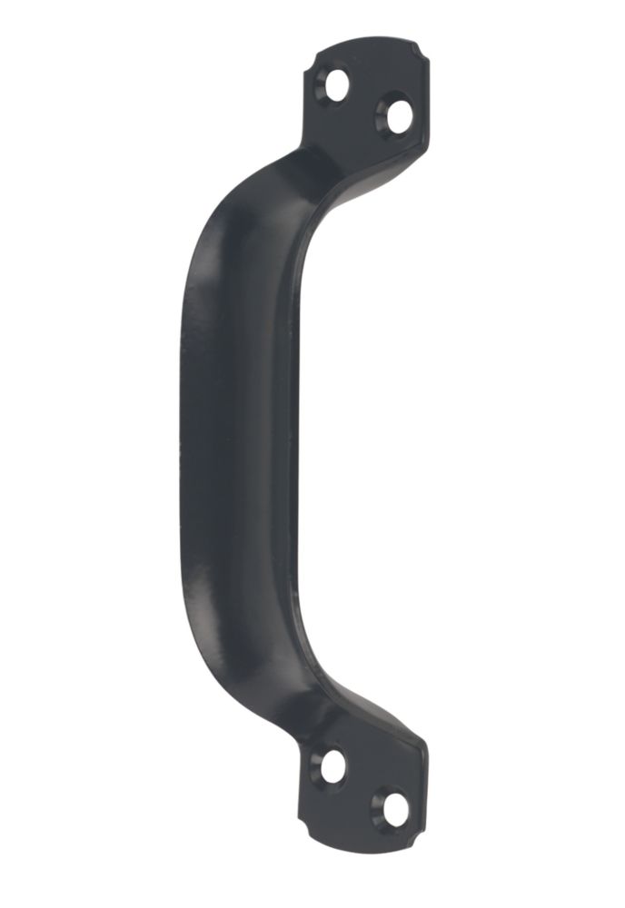 GateMate Classic Pressed Steel Handle Black Powder-Coated - Screwfix