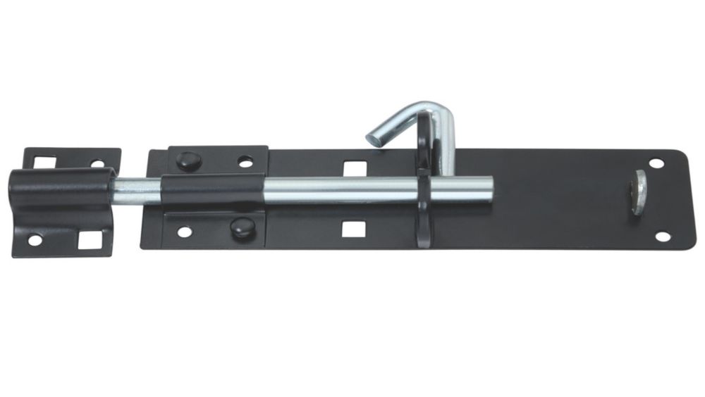 Smith & Locke Brenton Gate Bolt Black 250mm - Screwfix