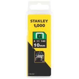 Stanley Heavy Duty Staples Bright 10mm x 10mm 1000 Pack - Screwfix