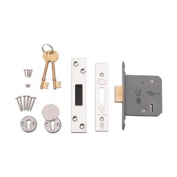 Smith & Locke Fire Rated 5 Lever Polished Chrome Deadlock 76mm Case ...