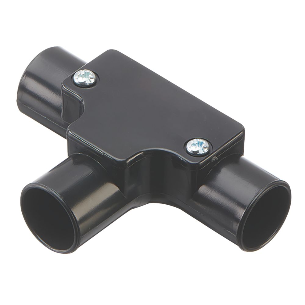 Deta TTE Black Inspection Tee 20mm - Screwfix