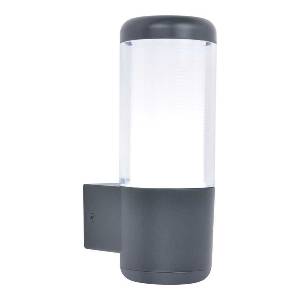 LAP Myko Sitwell Outdoor LED Wall Light Dark Grey 8.5W 600lm - Screwfix