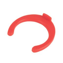 FloPlast FloFit+ Plastic Collet Clips Red 15mm 50 Pack - Screwfix