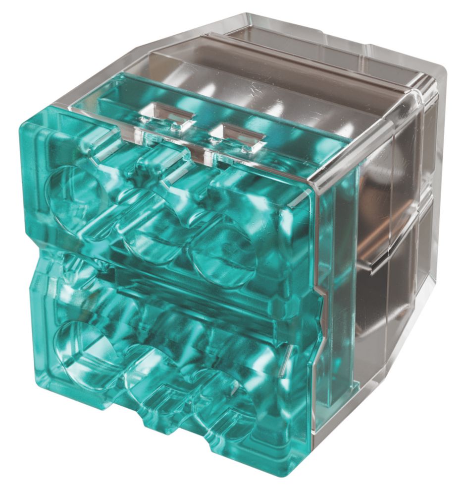 Ideal 24A 6-Way Push-Wire Connector 50 Pack - Screwfix