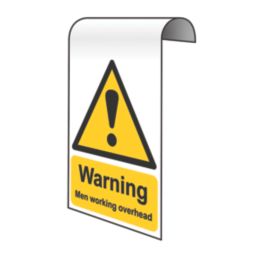 Essentials "Warning Men Working Overhead" Sign 420mm x 297mm - Screwfix