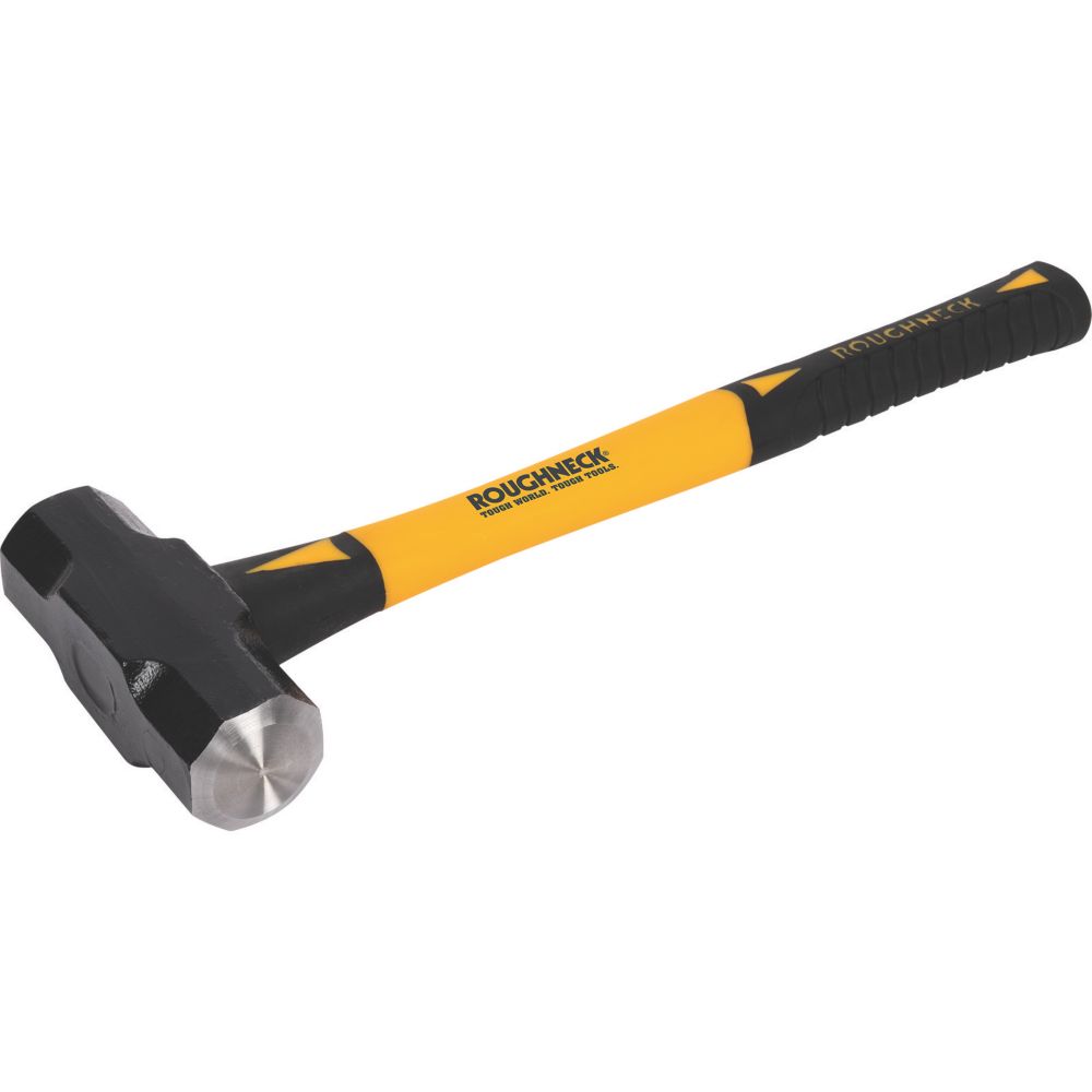 Roughneck Fibreglass Mini Sledge Hammer 4lb (1.8kg) - Screwfix