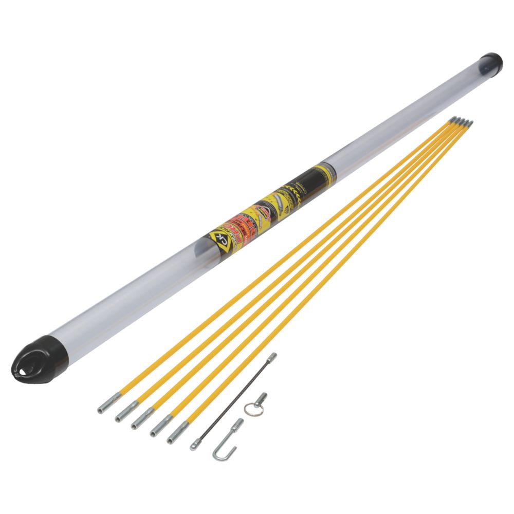 C.K Mighty Rod PRO 6mm Flexible Cable Rod Starter Set 5m 8 Pieces ...