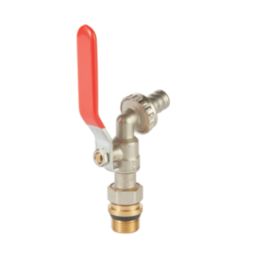 Flomasta Union Bib Cock 98mm H x 75 mm L 1/2" x 3/4" - Screwfix