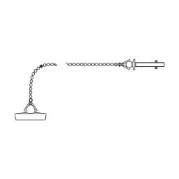 Flomasta Rubber Plug & Chain 12" - Screwfix