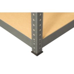 Essentials 5-Tier Metal Garage Shelving Unit 1200mm x 450mm x 1800mm ...