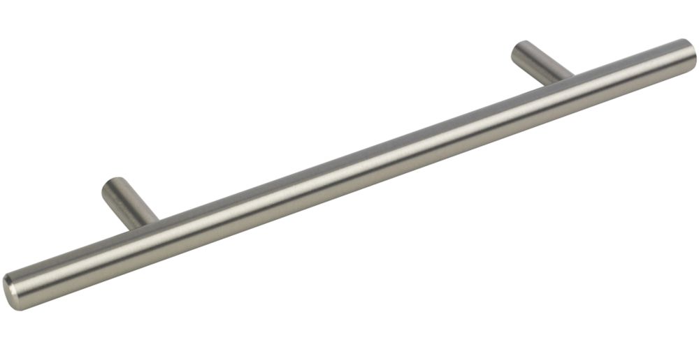 Smith & Locke T Bar Pull Handle Brushed Nickel 208mm - Screwfix