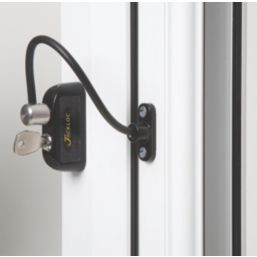 Jackloc The Pro 5 Window Restrictor Black 200mm - Screwfix