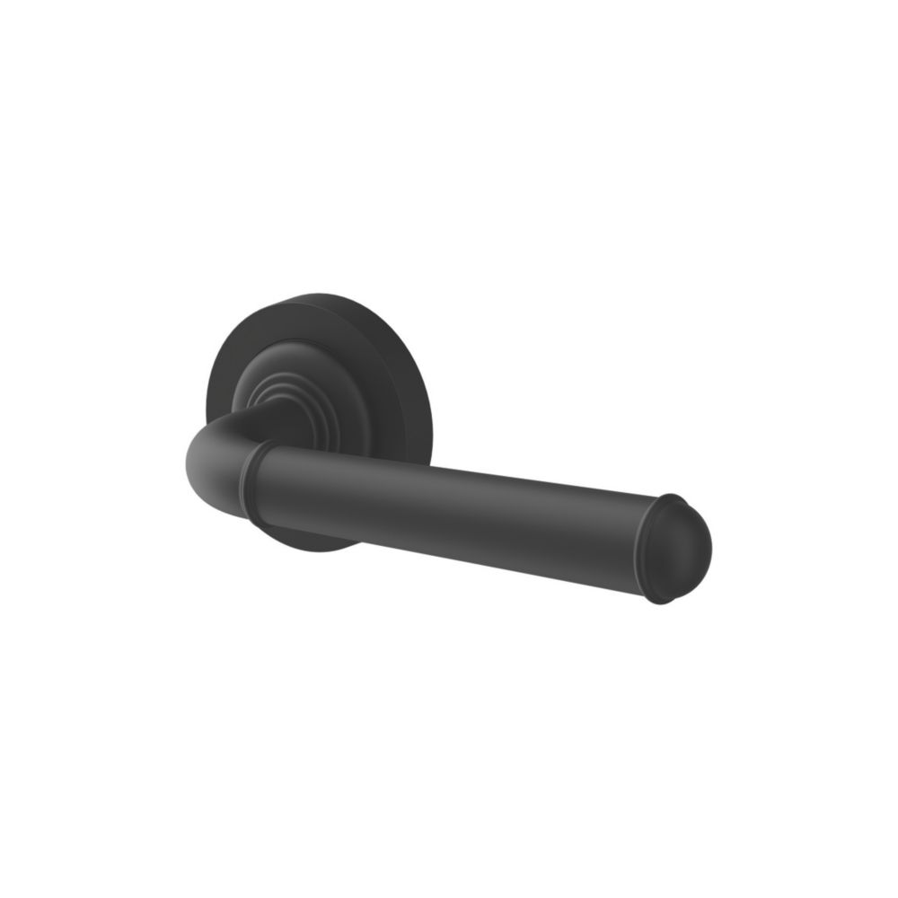 Cooke & Lewis Lizig Lever on Rose Handle Pair Matt Black - Screwfix