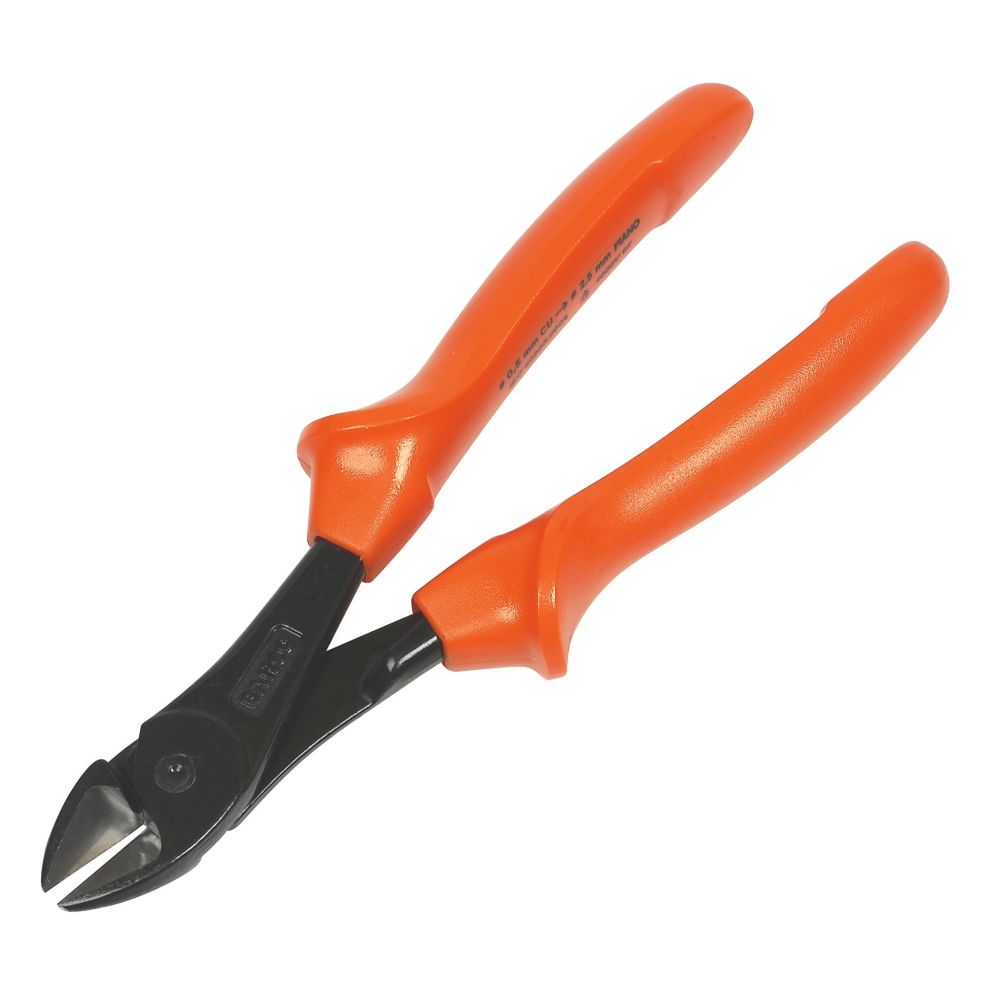 Bahco VDE Side Cutters 8" (200mm) - Screwfix
