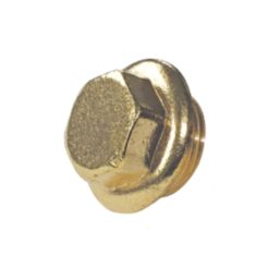 Instantor Brass BSP Blanking Plug 3/4" - Screwfix