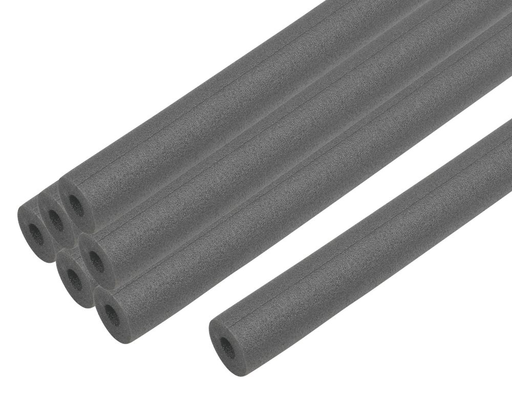Essentials Pipe Insulation 15mm x 13mm x 1m 64 Pack - Screwfix