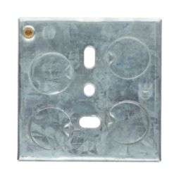 Appleby 1-Gang Galvanised Steel Back Box 47mm - Screwfix