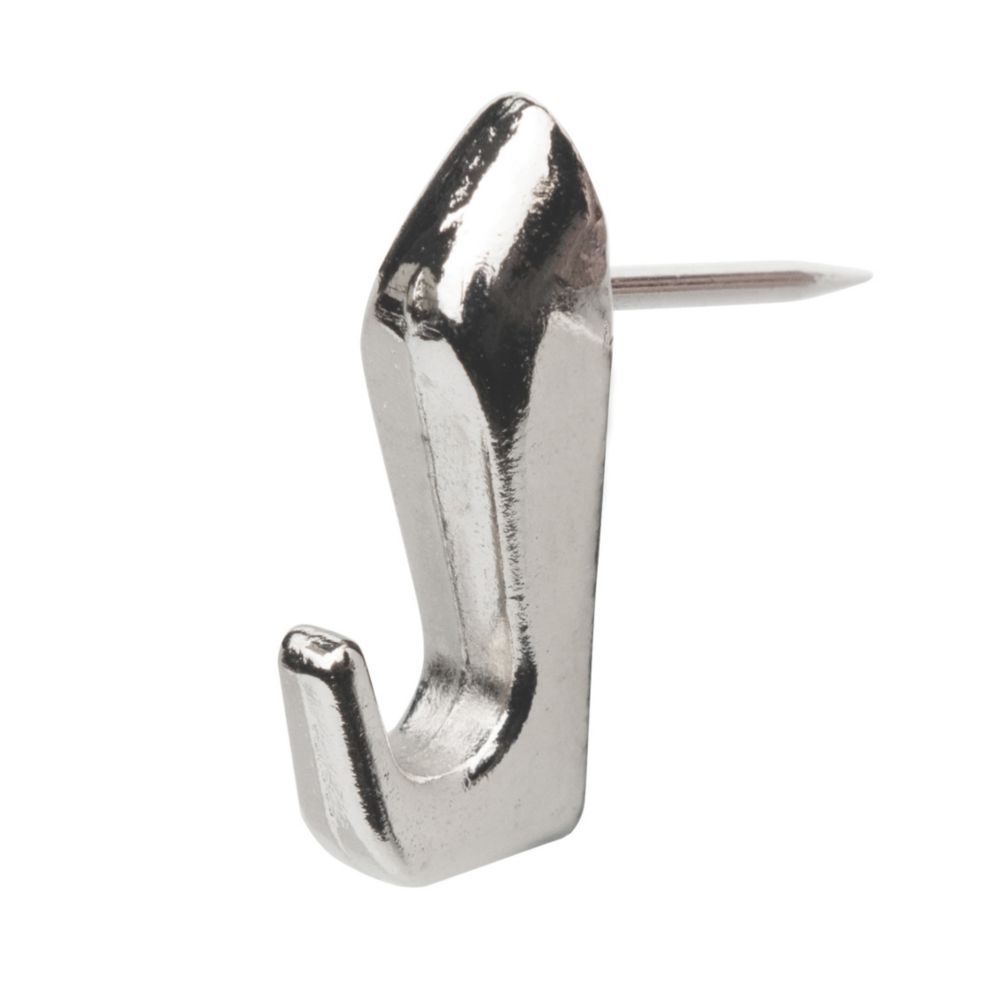 Corefix Barb Nickel Hammer-In Picture Hooks 2mm x 23mm 4 Pack - Screwfix