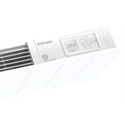 Dimplex 500W Electric Wall Mounted Panel Heater 235mm x 746mm White Screwfix