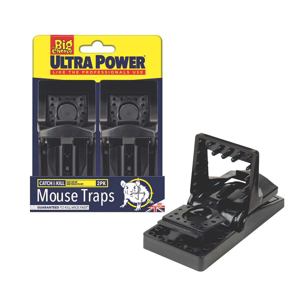 The Big Cheese Ultra Power Mouse Traps 2 Pack - Screwfix