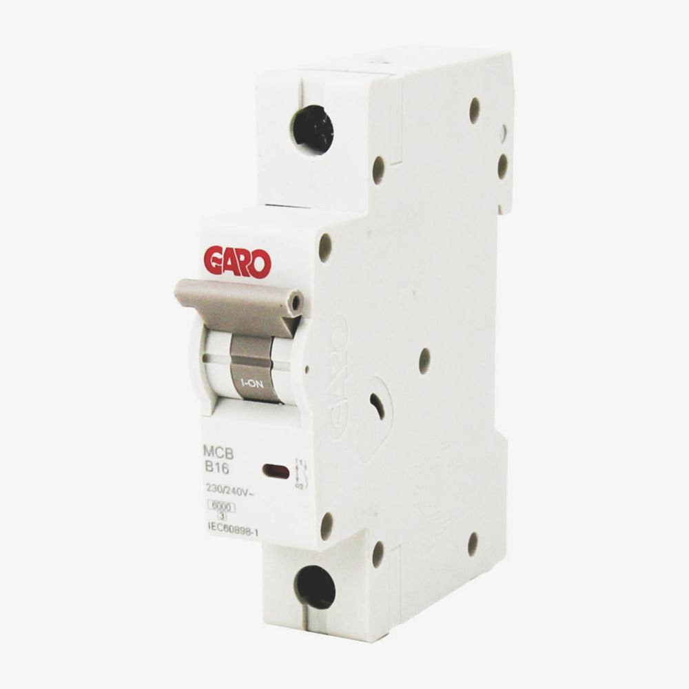 Garo 16A SP B Curve MCB - Screwfix