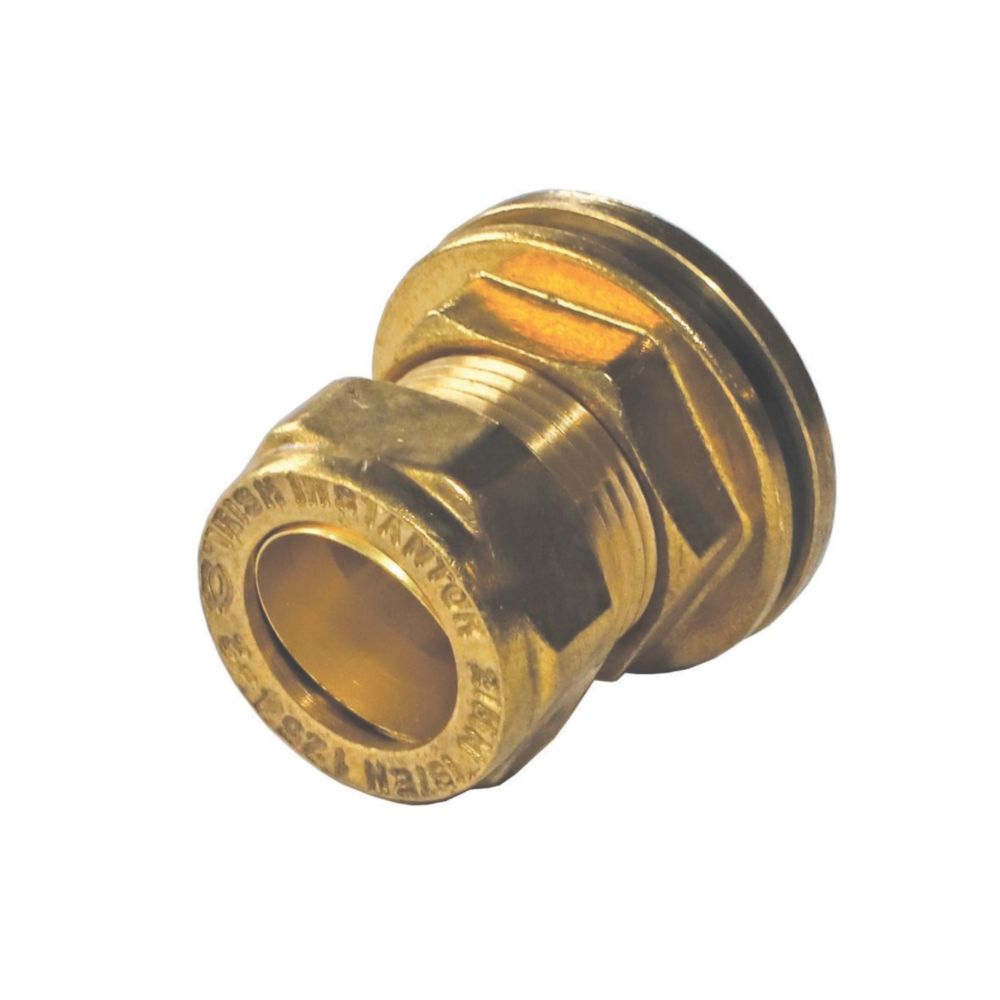 Instantor Brass Compression Tank Connector 1" - Screwfix