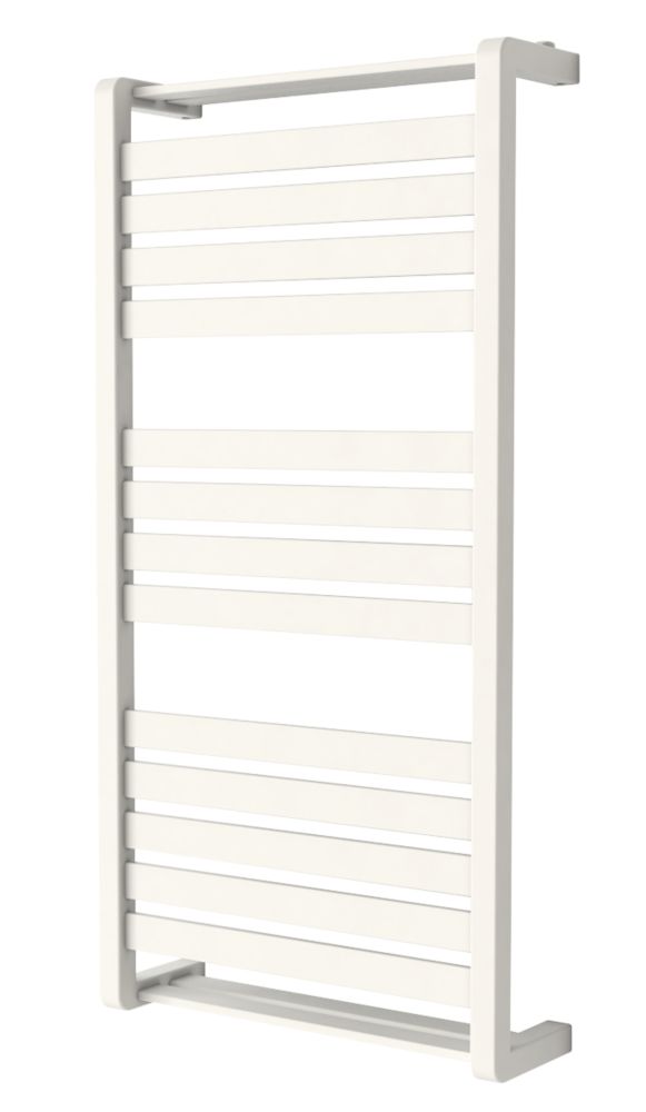 GoodHome 1000mm x 500mm 1863BTU White Flat Towel Radiator - Screwfix