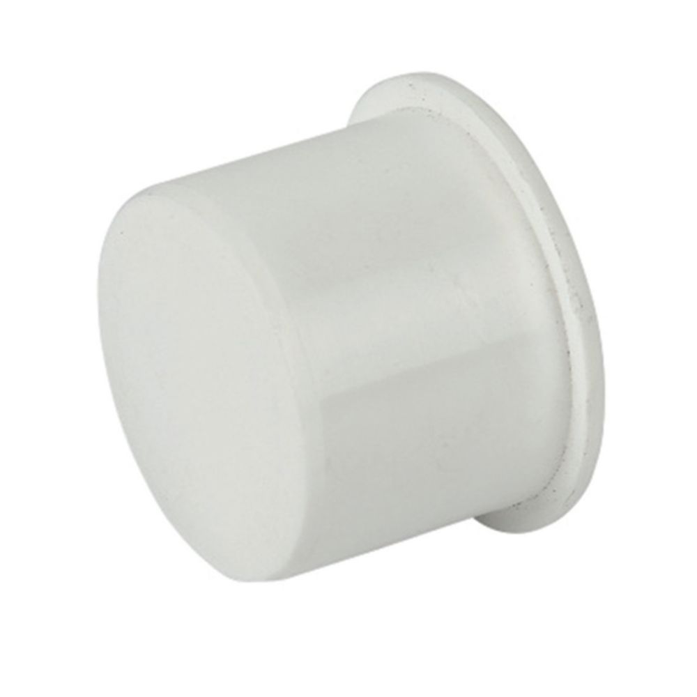 FloPlast Push-Fit Socket Plug White 32mm - Screwfix