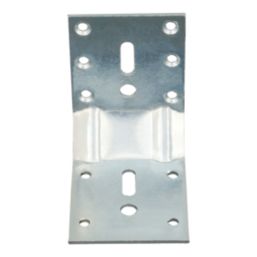 Essentials Angle Bracket Silver 125mm x 125mm x 55mm - Screwfix