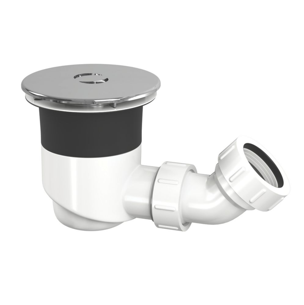 Top-Fix Shower Waste Chrome 90mm - Screwfix