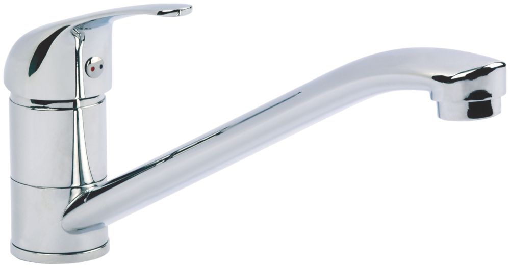 Single Lever Mono Mixer Kitchen Tap Chrome - Screwfix