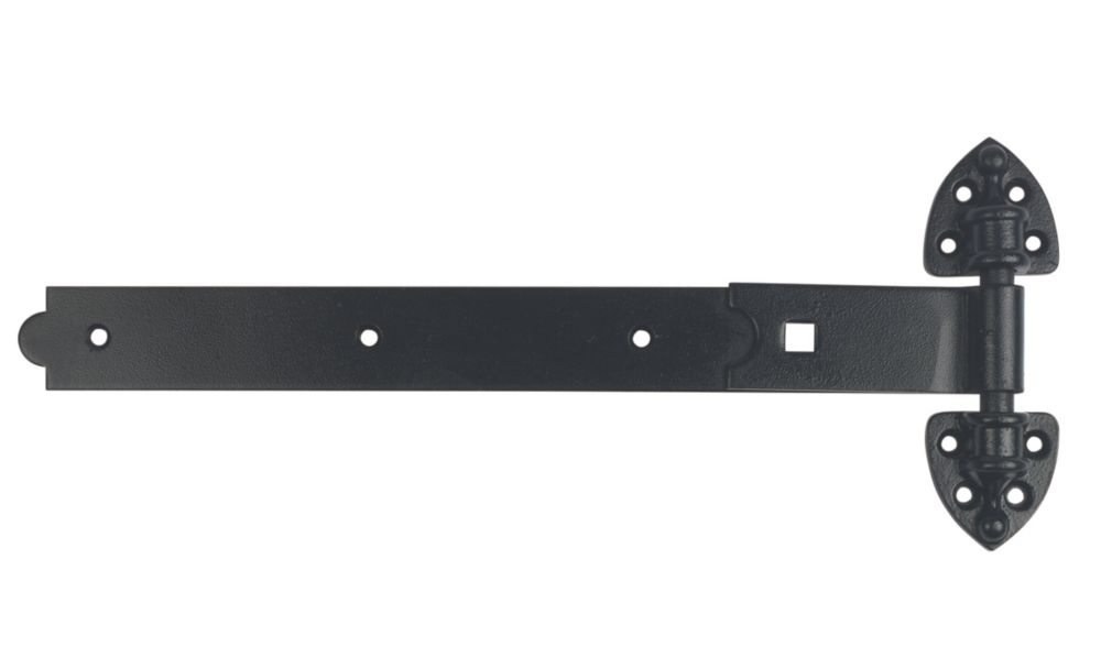 GateMate Black Straight Heavy Reversible Hinges 155mm x 18" x 450mm 2 ...