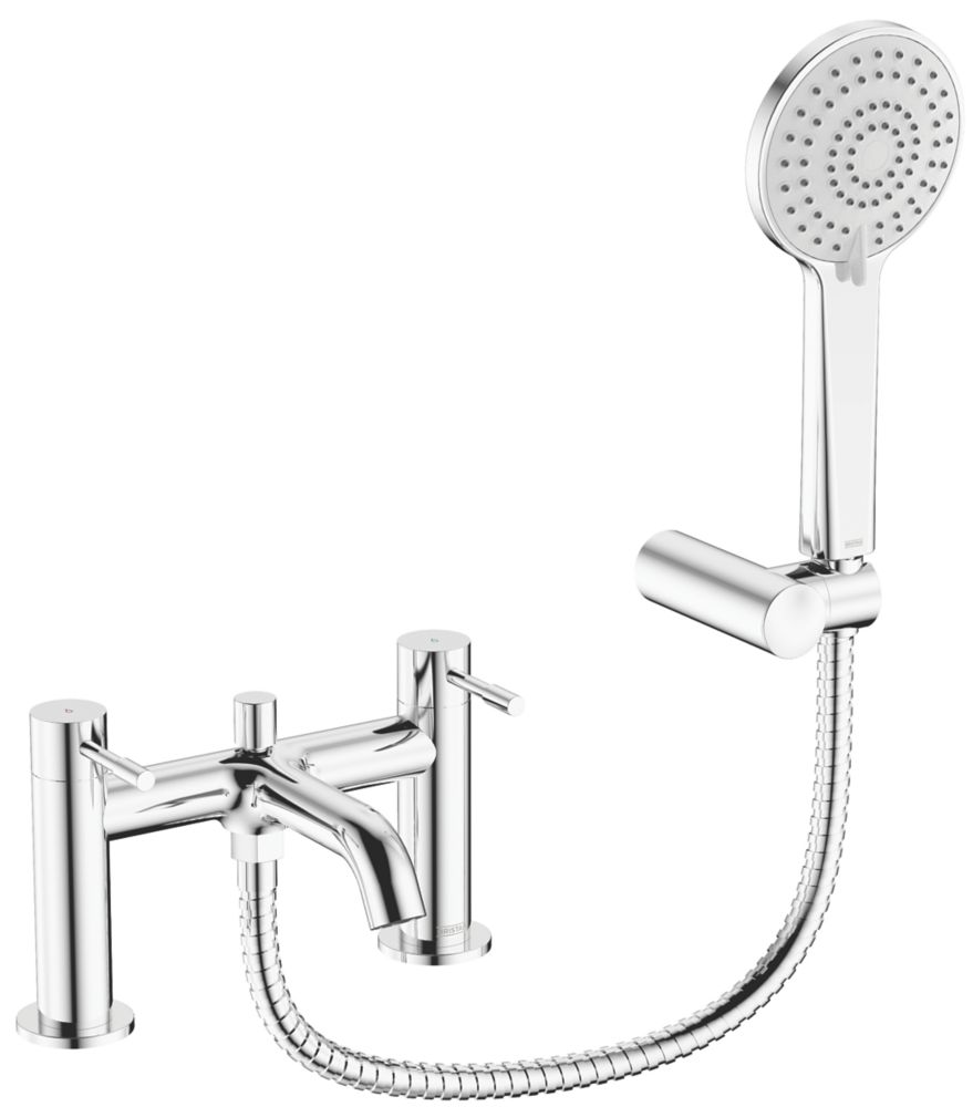 Bristan Mila Deck Mounted Bath/Shower Mixer Chrome - Screwfix