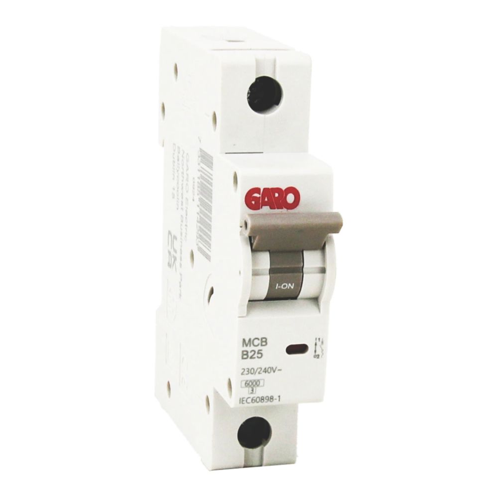 Garo 25A SP B Curve MCB - Screwfix