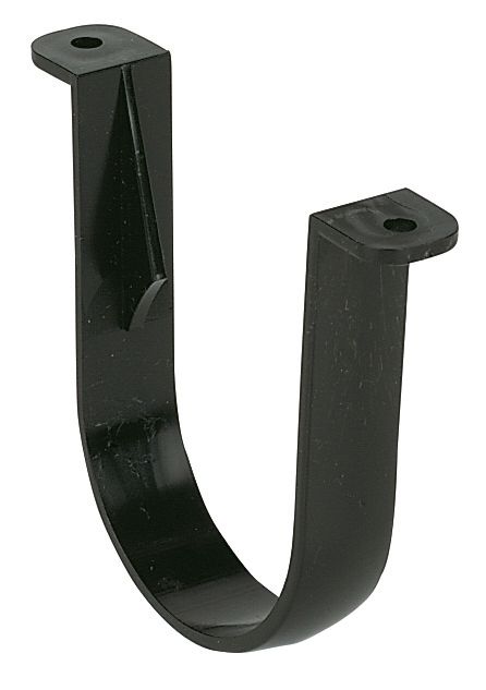 FloPlast Half Round Clips 68mm Black 10 Pack | Gutter Brackets & Clips ...