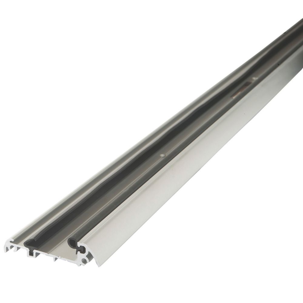 Stormguard Slimline Rain & Draught Excluder Matt Silver 914mm - Screwfix