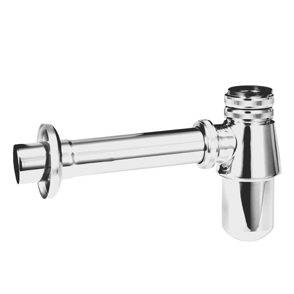 Flomasta Telescopic Bottle Trap Chrome 32mm - Screwfix