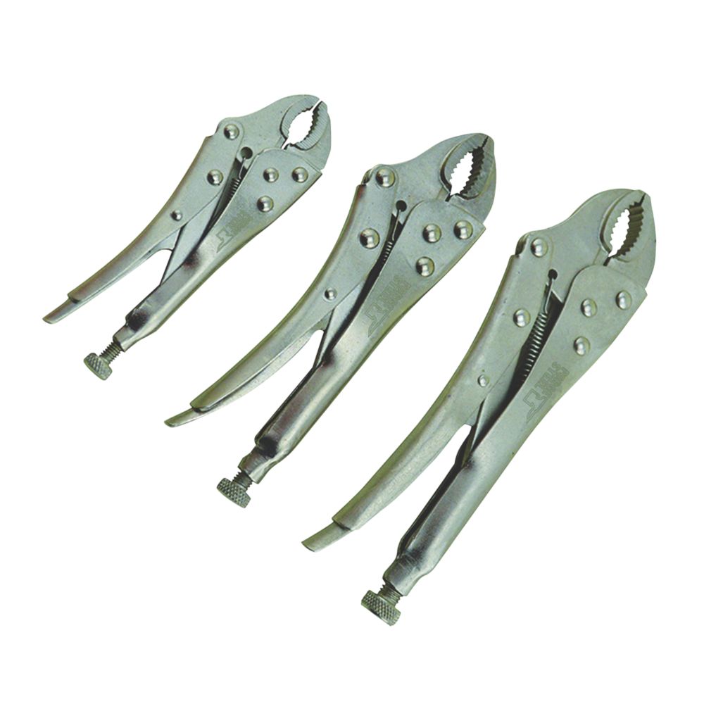 Forge Steel Locking Pliers Set 3 Pieces - Screwfix